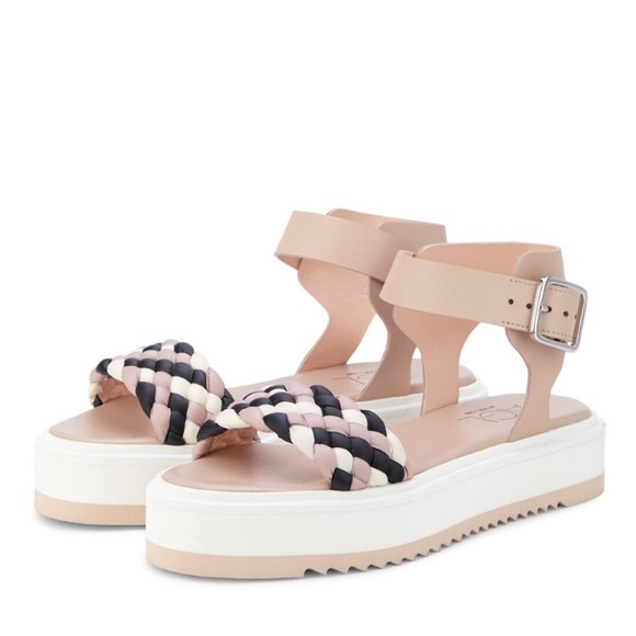 Agl | Shoes | Agl Mirea Platform Ankle Strap Sandalleather Blush Pink ...